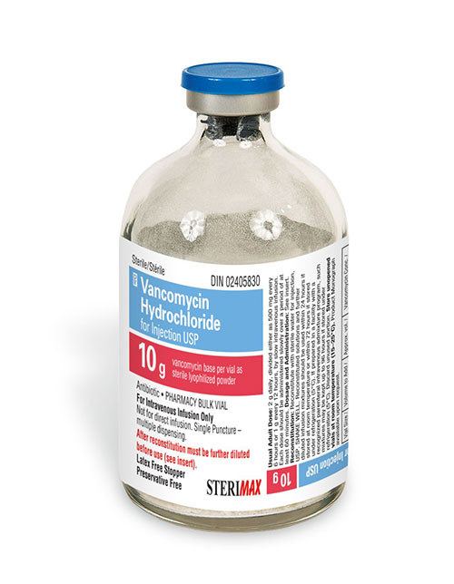 Vancomycin Hydrochloride 10g SteriMax Inc 