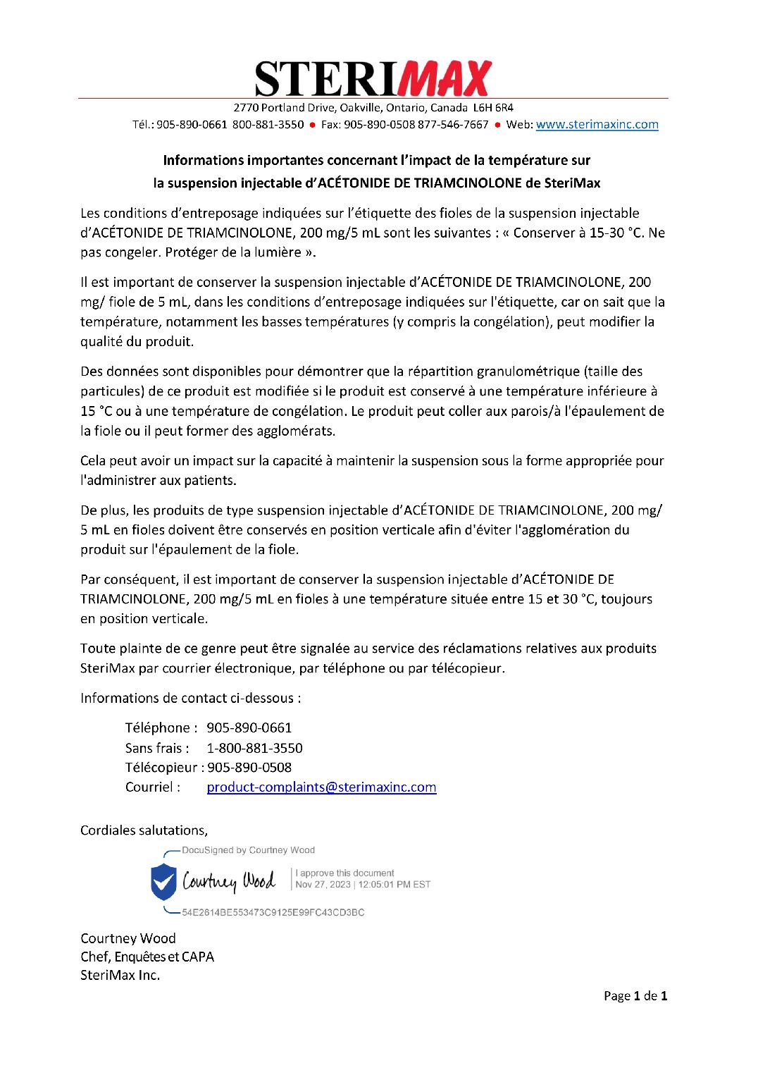 Informations importantes concernant l’impact de la température sur la ...